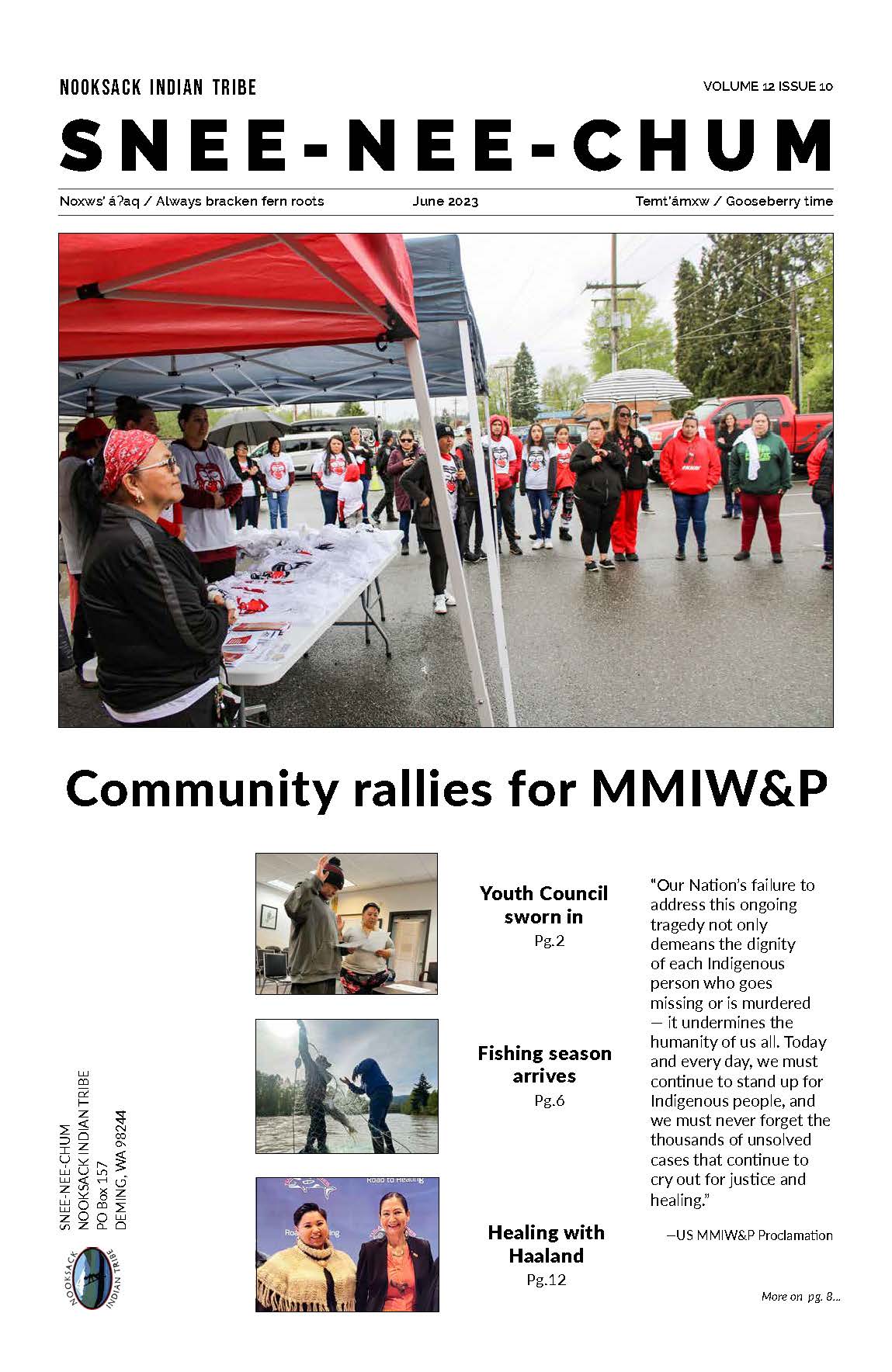 June newsletter - Nooksack Indian Tribe